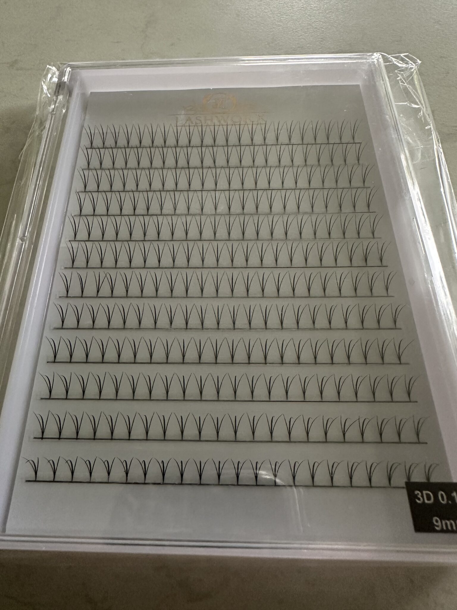 Flat Lash Premade 3D C Curl .12 Mixed tray ⋆ Lashworx